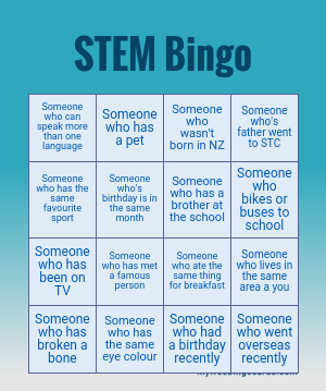 STEM Bingo