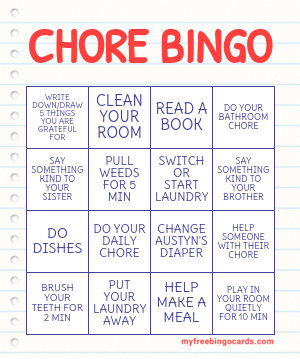 CHORE BINGO