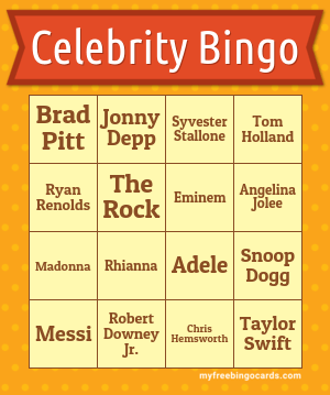 Celebrity Bingo