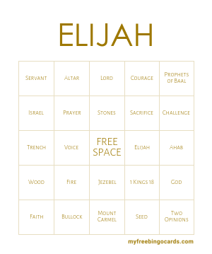 ELIJAH BINGO