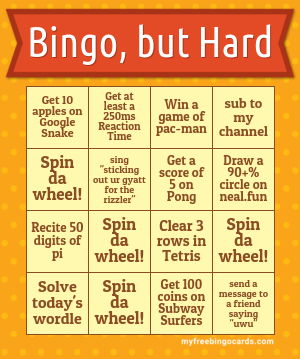 Bingo, but Hard