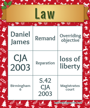 Law Bingo