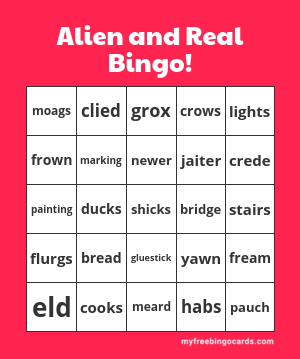 Alien and Real Bingo!