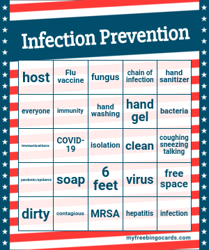 Infection Prevention Bingo