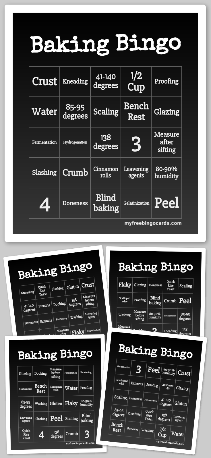 Virtual Baking Bingo