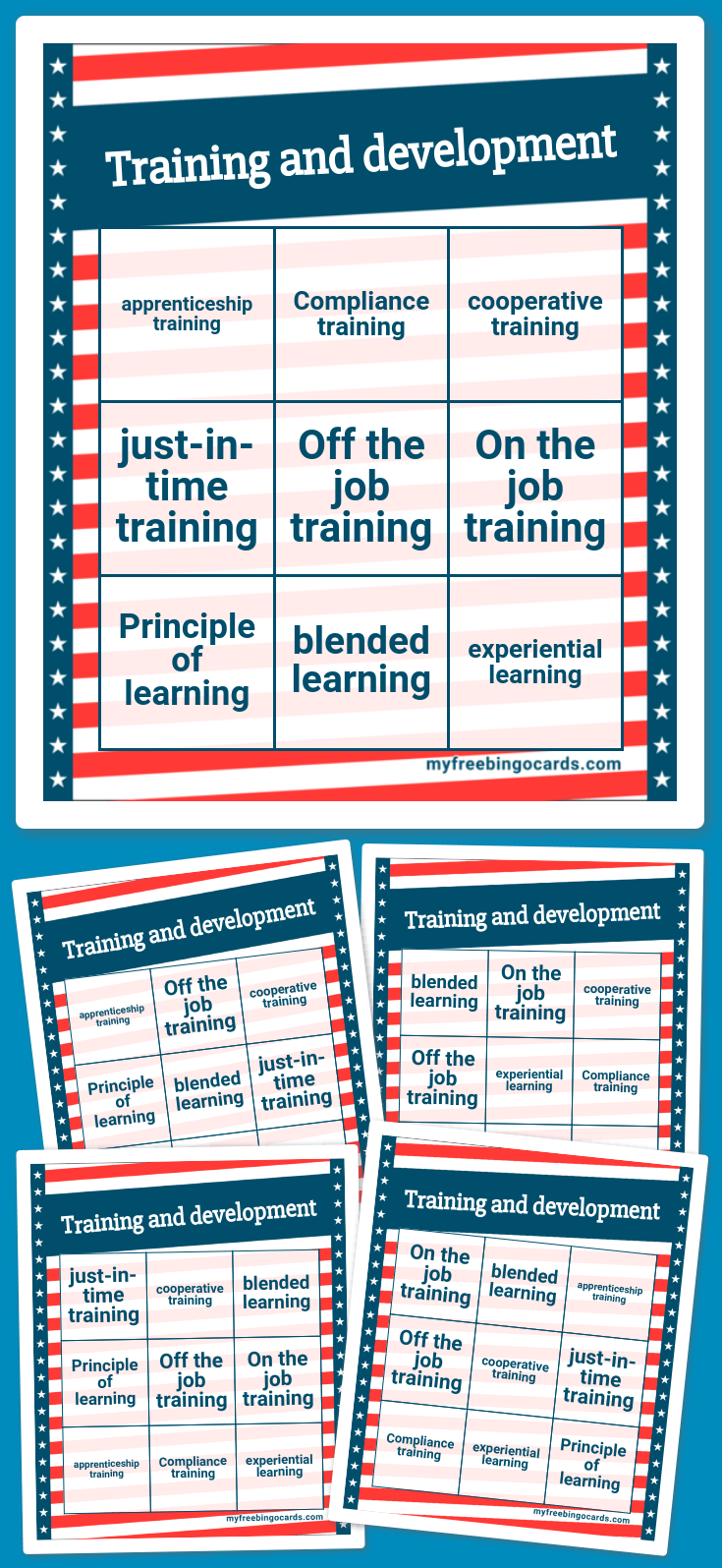 Virtual Training and development Bingo