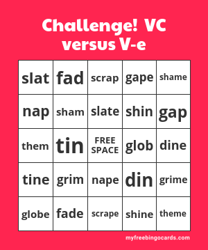 Challenge! VC versus V-e Bingo