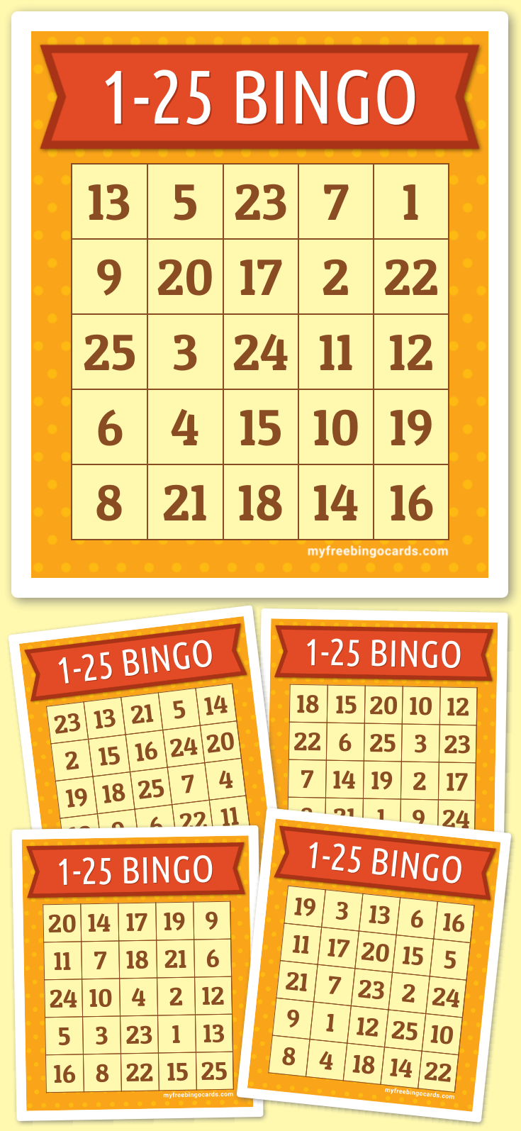 Virtual 1-25 BINGO