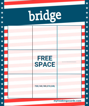 Print 100+ bridge bingo cards