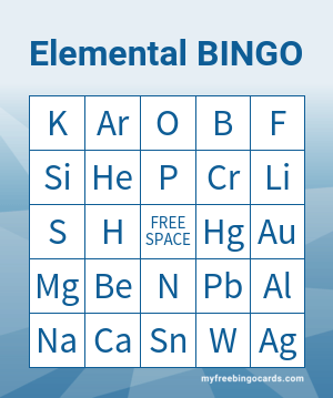 Elemental BINGO