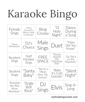 Karaoke Bingo
