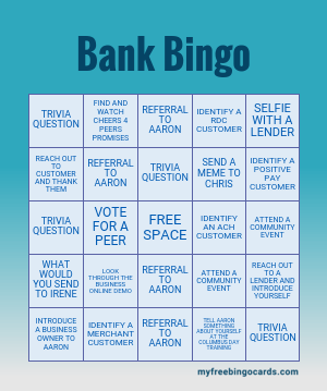 Bank Bingo