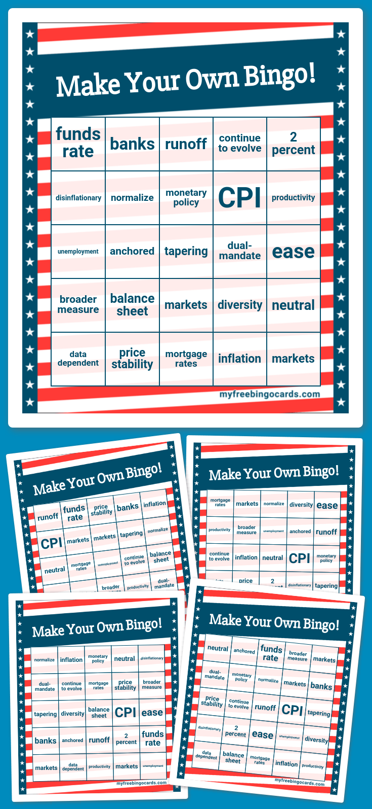 Virtual Make Your Own Bingo 