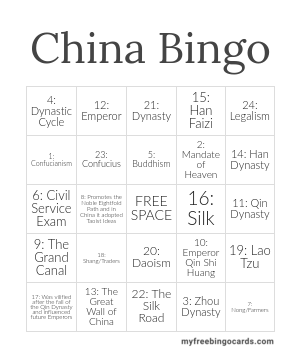 China Bingo