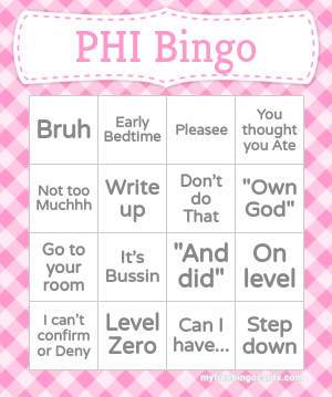 PHI Bingo