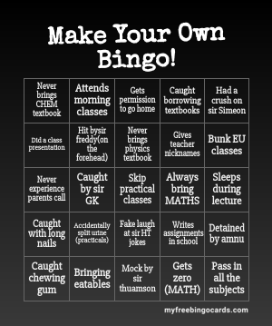 Make Your Own Bingo!