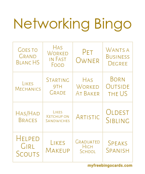 Networking Bingo