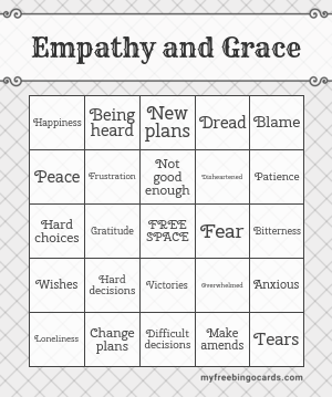 Empathy and Grace Bingo