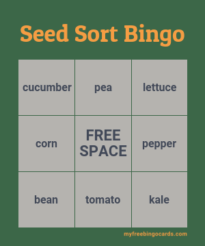 Seed Sort Bingo