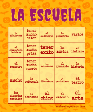 La Escuela Bingo
