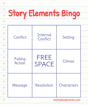 Story Elements Bingo