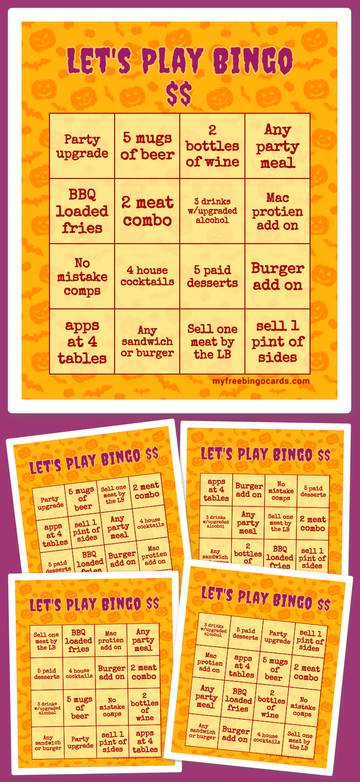Virtual Let's Play Bingo