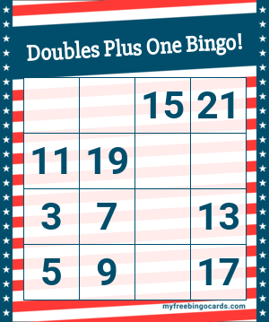 Doubles Plus One Bingo!