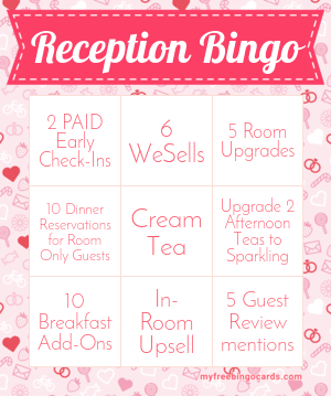 Reception Bingo