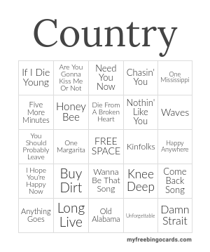 Country Bingo