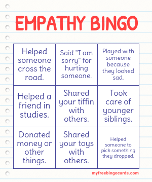 EMPATHY BINGO