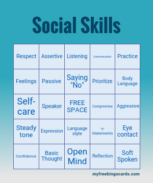 Social Skills Bingo