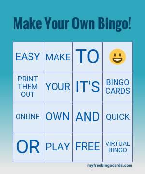 Make Your Own Bingo!