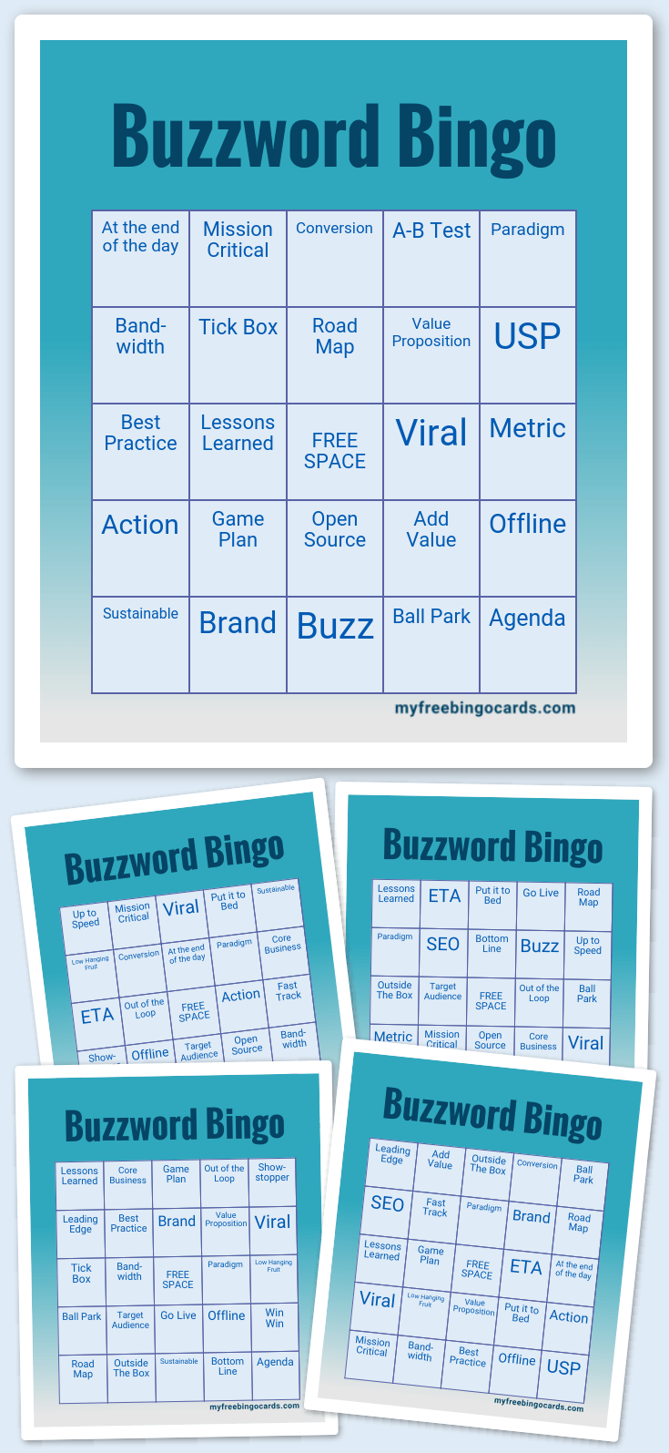 Virtual Buzzword Bingo