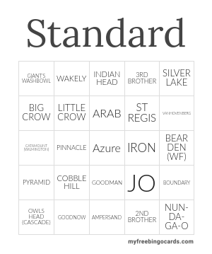 Standard Bingo