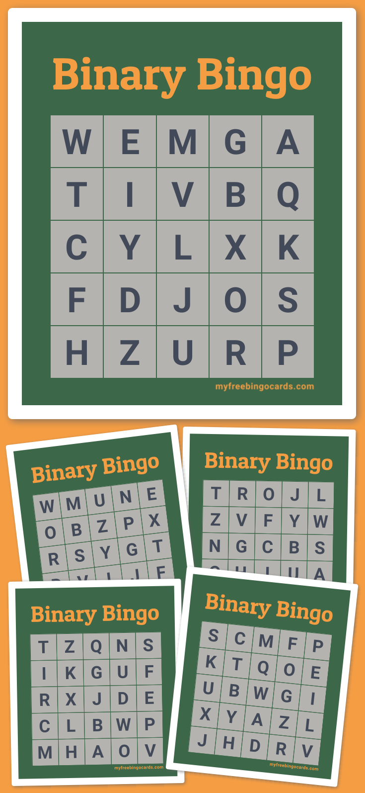 Virtual Binary Bingo