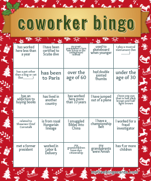 coworker bingo