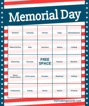 Memorial Day Bingo