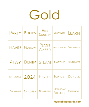 Gold Bingo