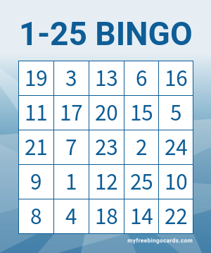 1-25 BINGO