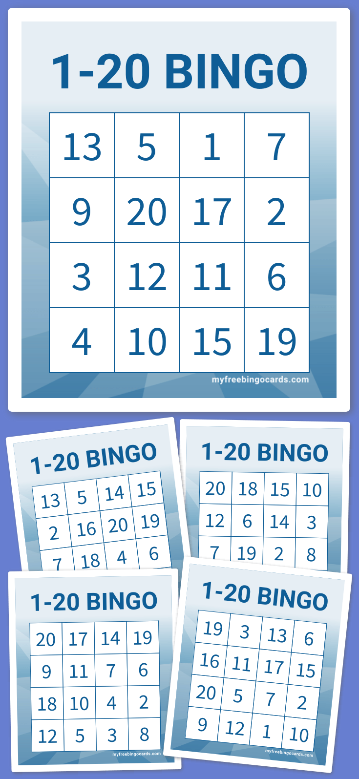 Virtual 1-20 BINGO