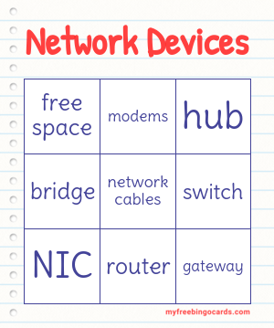 Network Devices Bingo