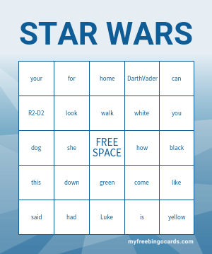 STAR WARS BINGO