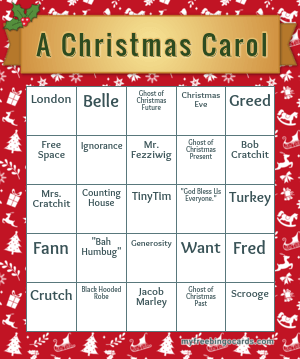 A Christmas Carol Bingo