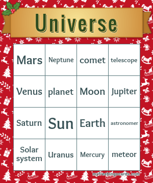 Universe Bingo