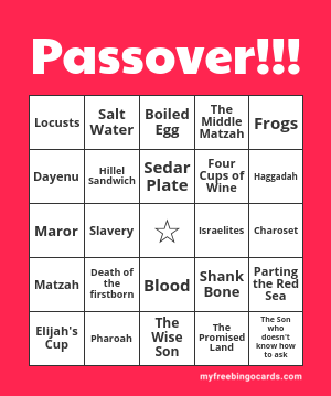 Passover!!! Bingo