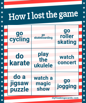 How I lost the game Bingo