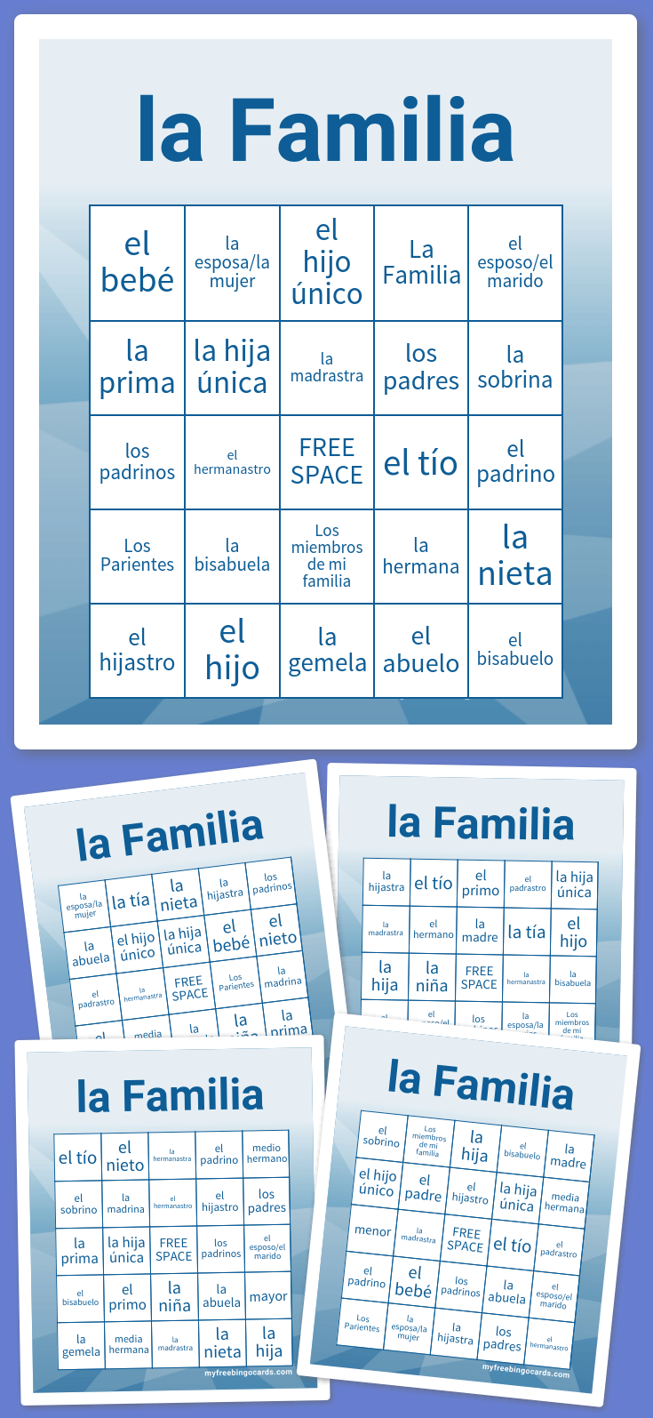 Virtual la Familia Bingo