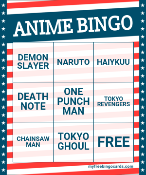 ANIME BINGO