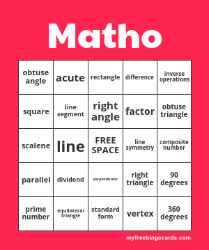 Matho Bingo