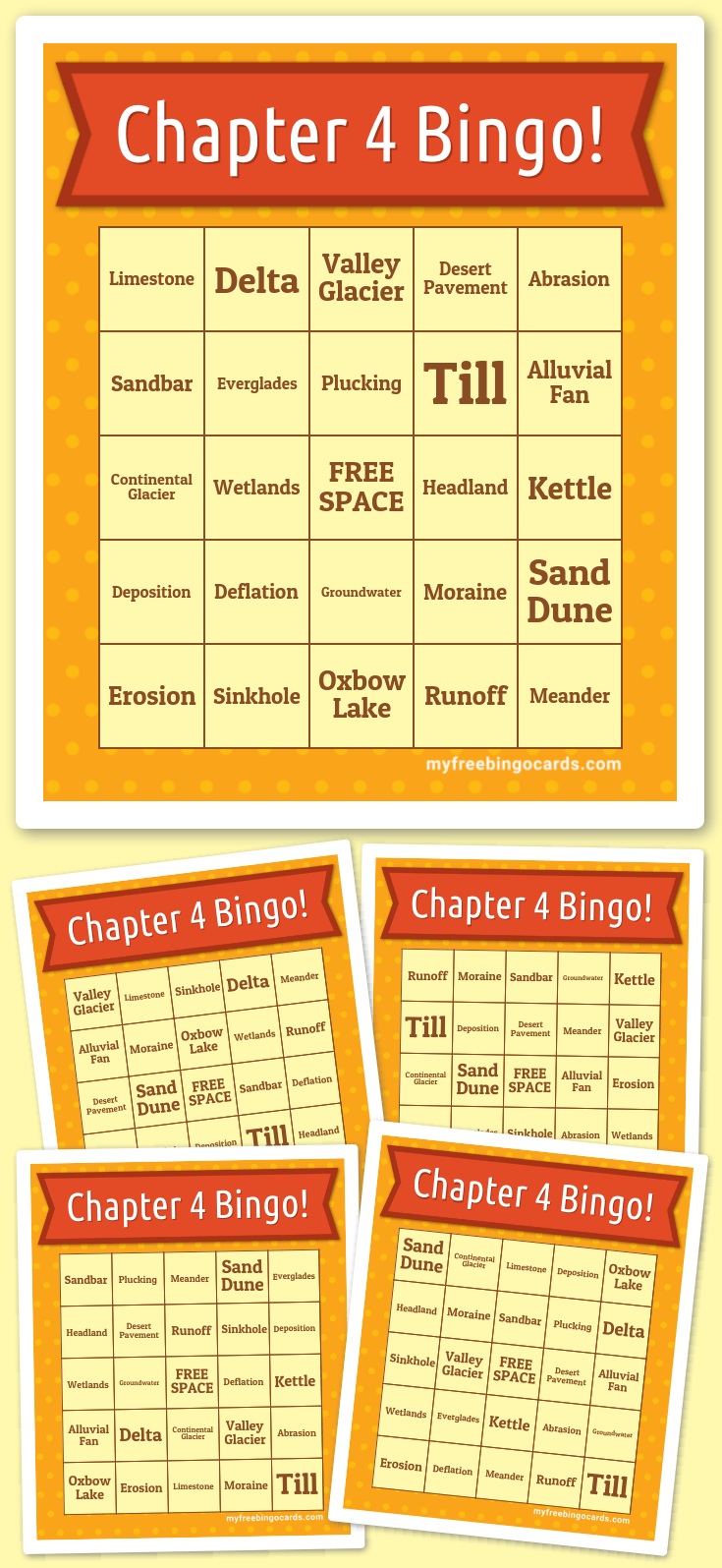Virtual Chapter 4 Bingo!